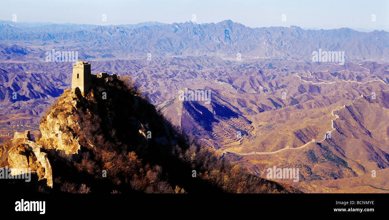 Great wall of china simatai fairy tower hi-res stock photography and ...