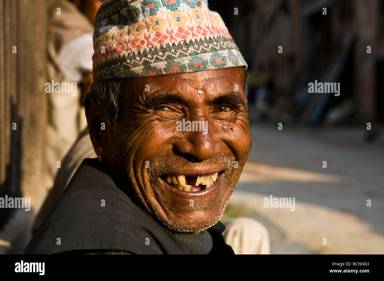 Portrait of a Nepali man Stock Photo - Alamy