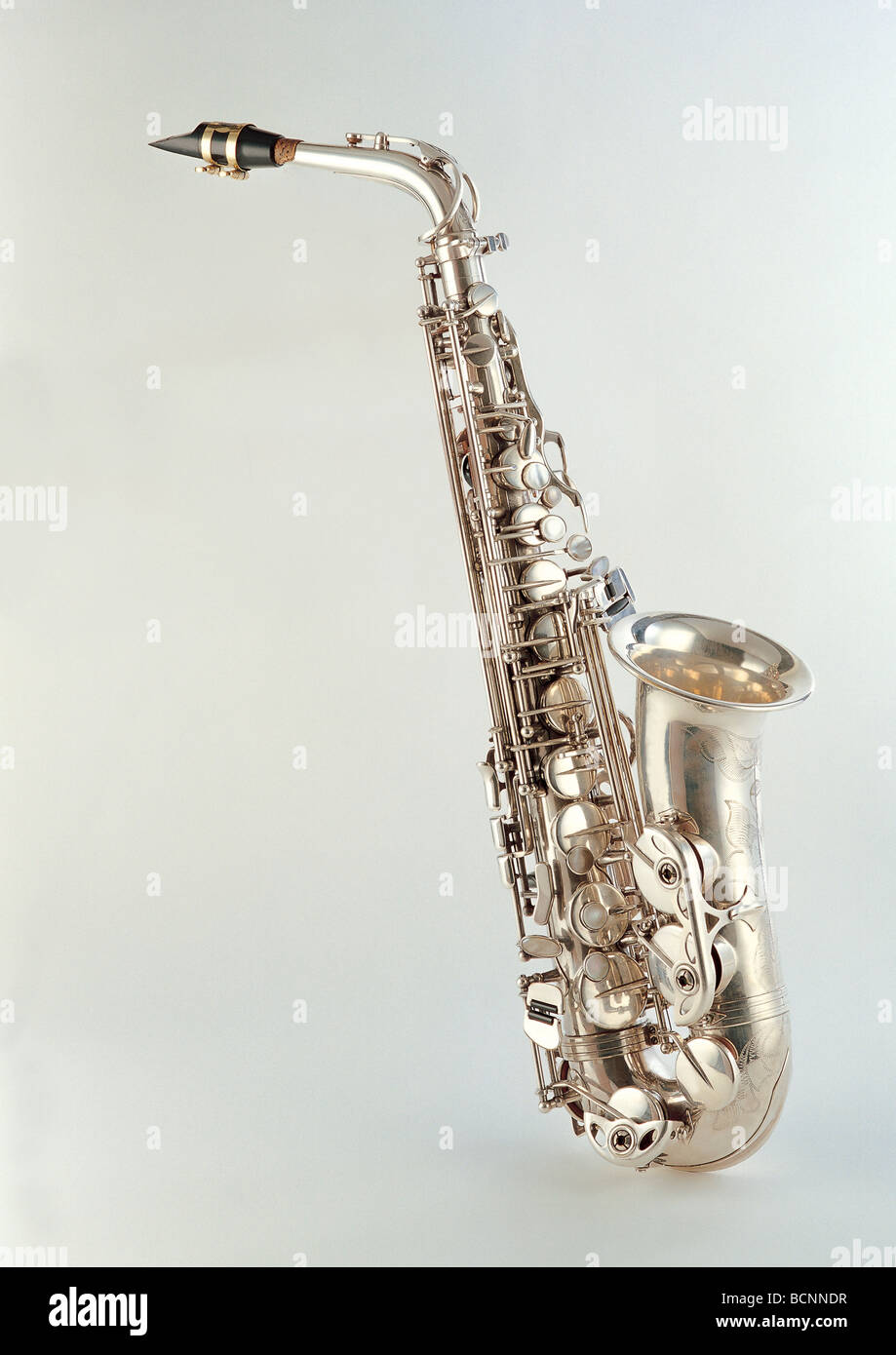 Saxophone on white Stock Photo - Alamy