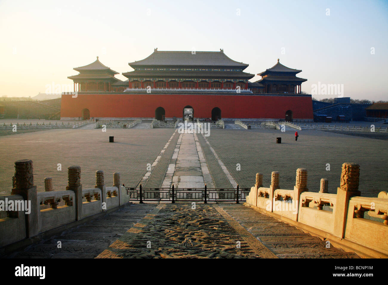 View of Meridian Gate from Gate of Supreme Harmony, Forbidden City ...