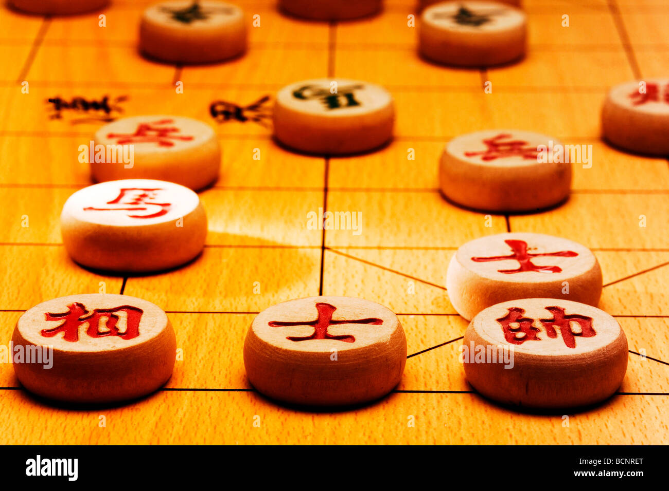 Close-up of Chinese Chess game Stock Photo - Alamy