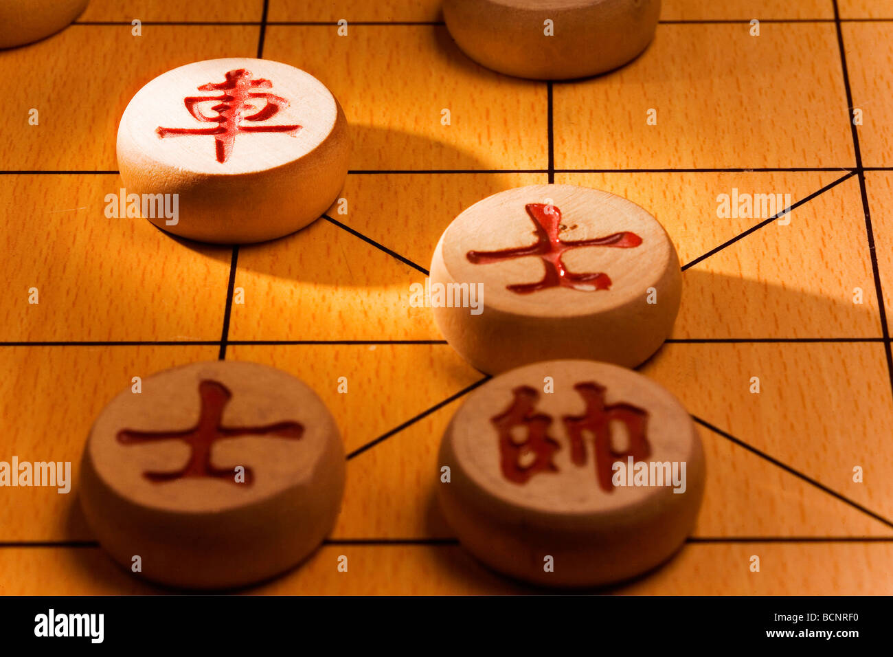 Close-up of Chinese Chess game Stock Photo - Alamy