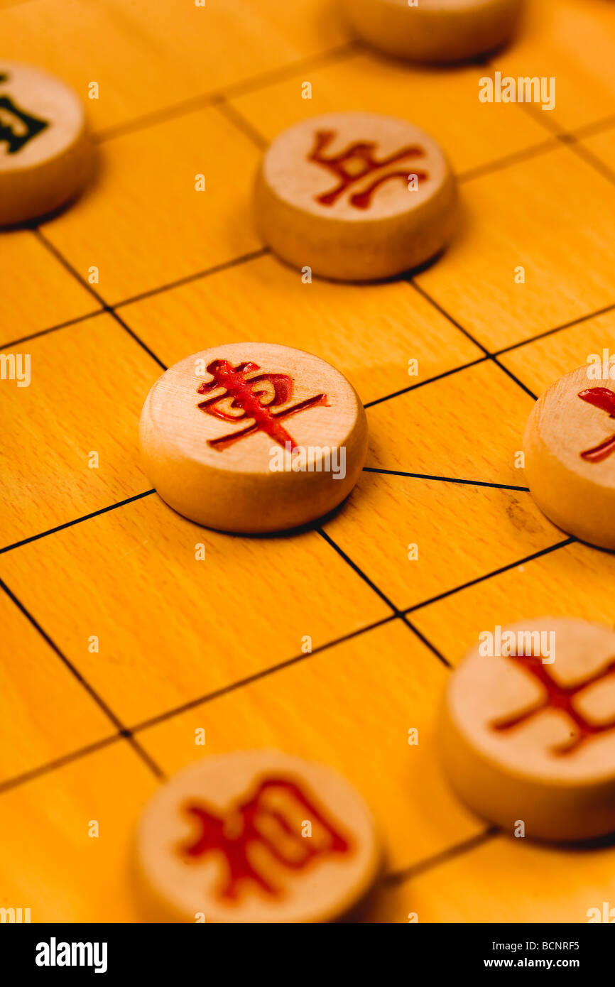 Close-up of Chinese Chess game Stock Photo - Alamy