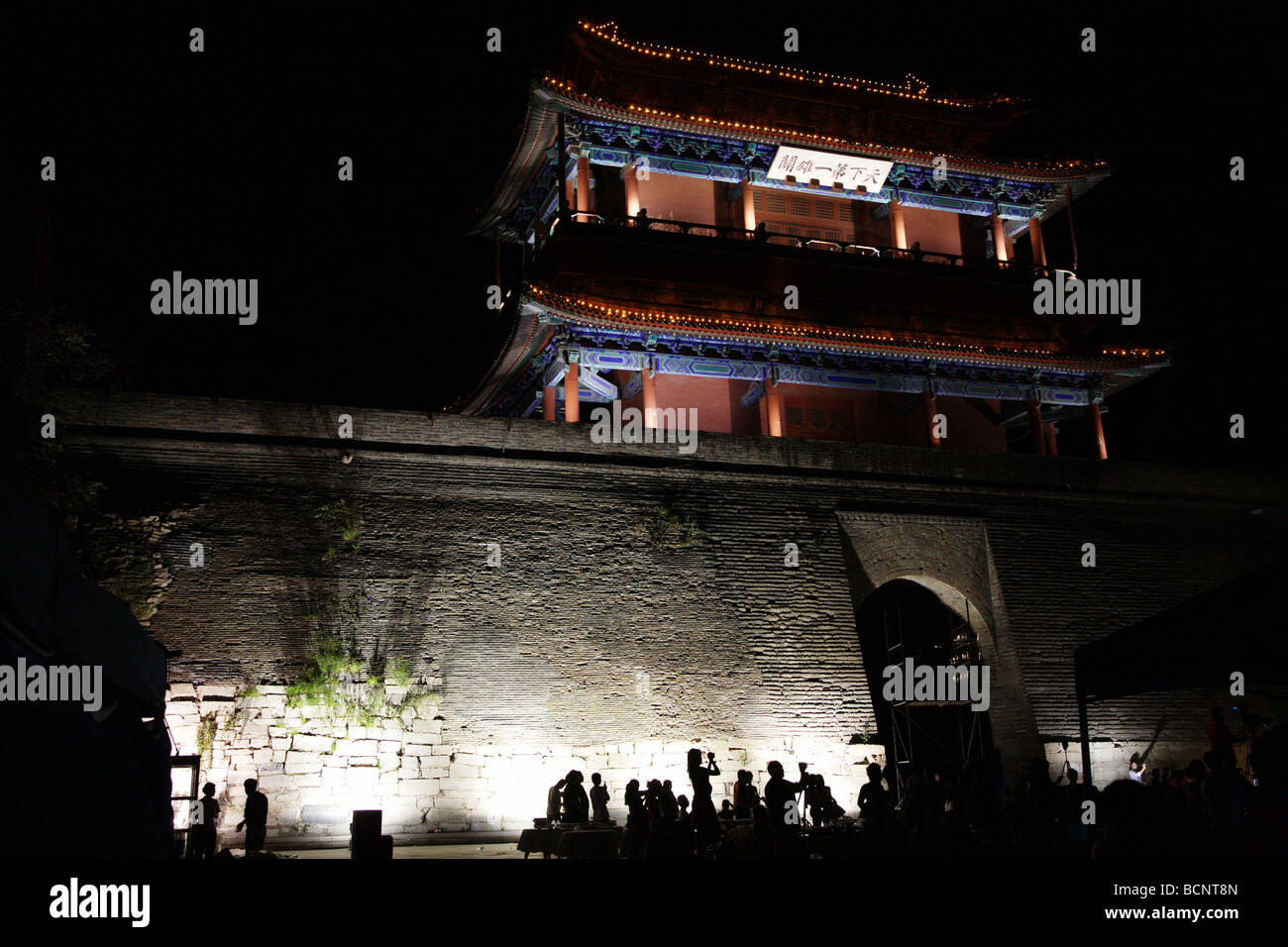 Night scene of juyong pass in beijing hi-res stock photography and ...