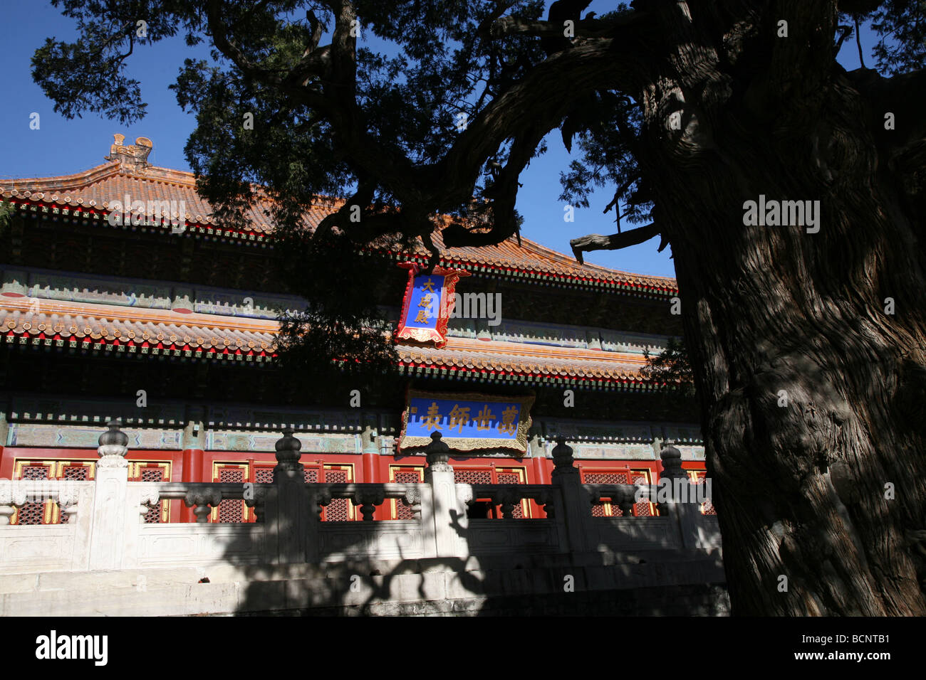 Dacheng Hall in Confucius Temple, Beijing, China Stock Photo - Alamy