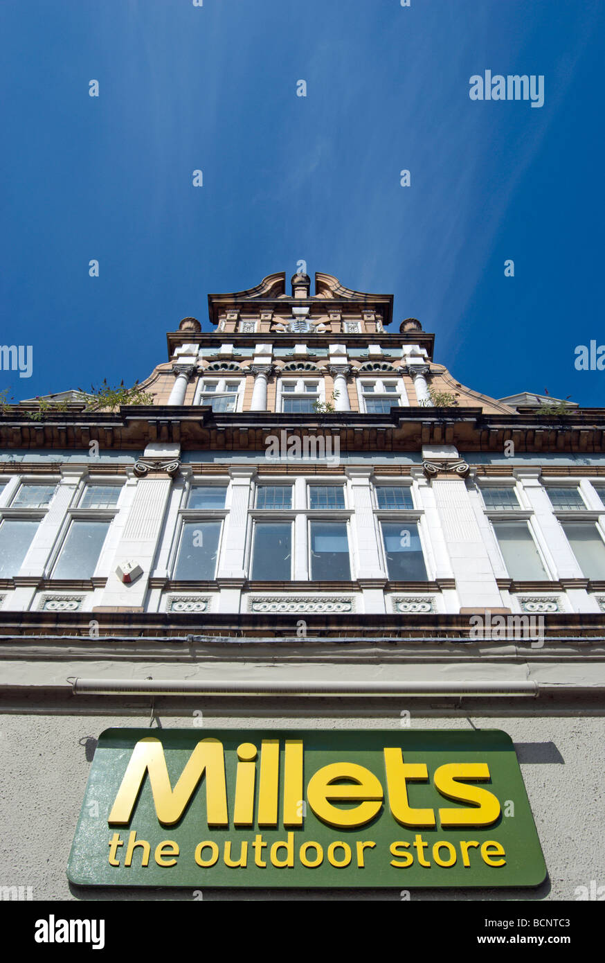 branch of millets, the outdoor store, in a grand flemish-renaissance ...