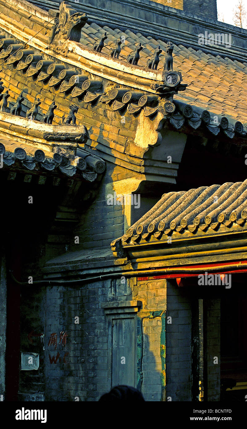 Architecture details in Fayuan Temple, Beijing, China Stock Photo - Alamy