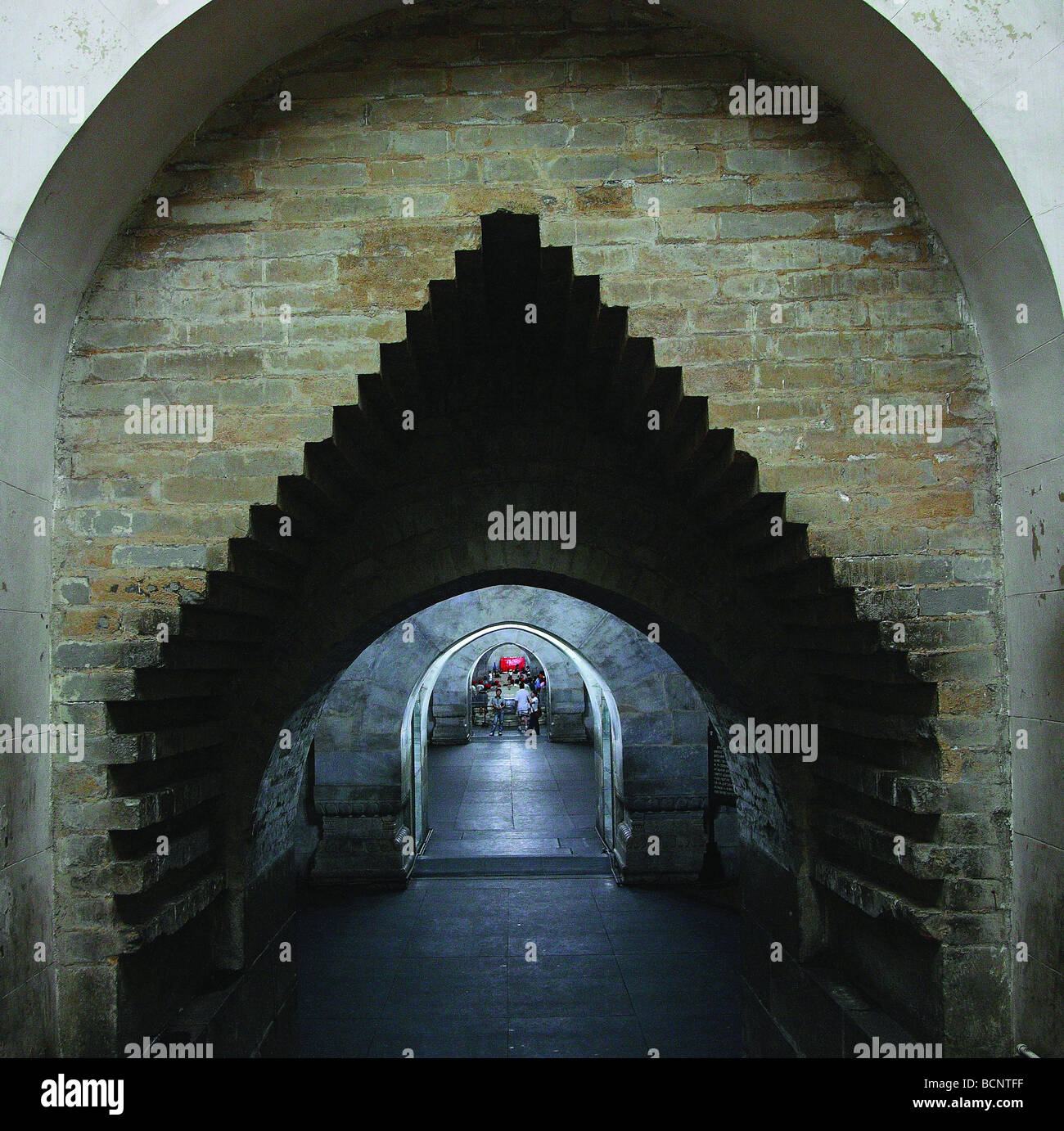 The underground palace of Dingling of Ming Tombs in Beijing, China ...