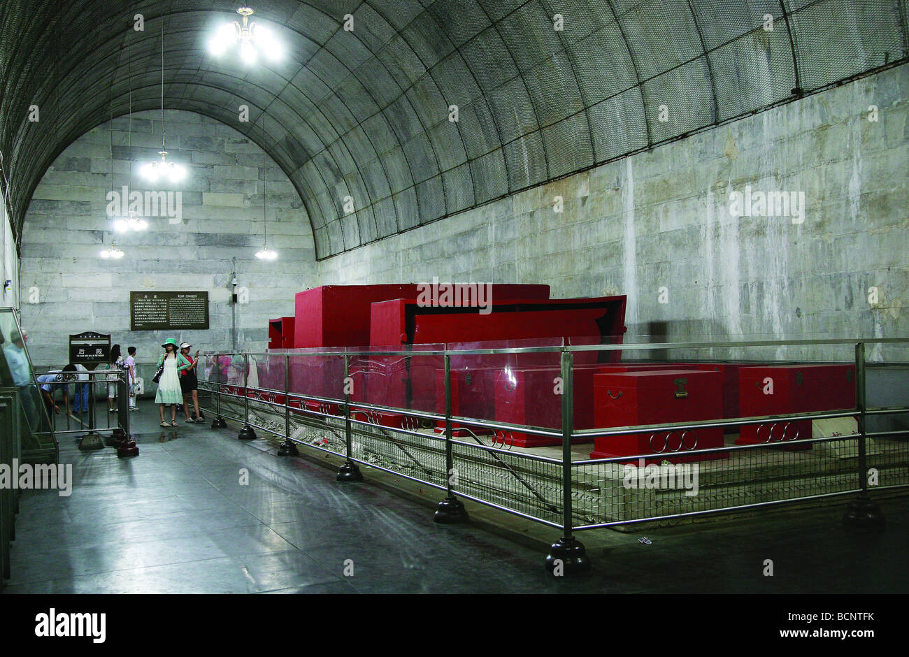 The Sarcophagus in the underground palace of Dingling of Ming Tombs in ...