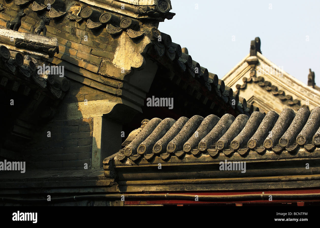 Architecture details in Fayuan Temple, Beijing, China Stock Photo - Alamy