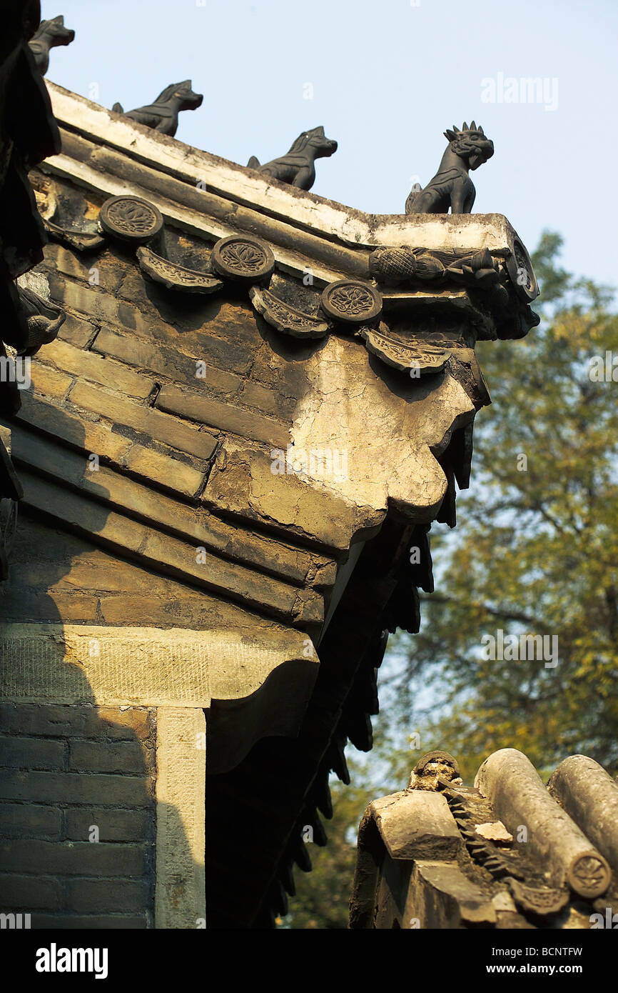 Architecture details in Fayuan Temple, Beijing, China Stock Photo - Alamy