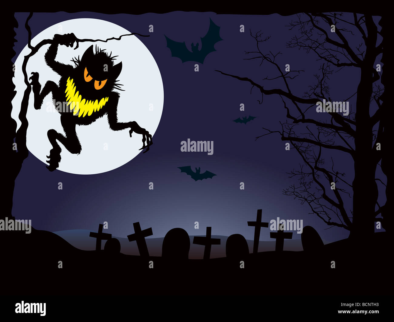 Demonic Halloween nightmare Stock Photo - Alamy