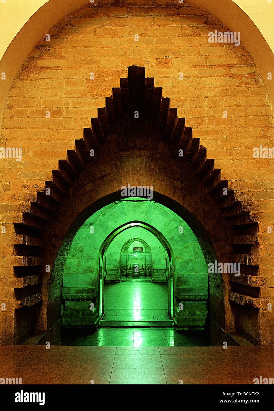 The underground palace of Dingling of Ming Tombs in Beijing, China ...