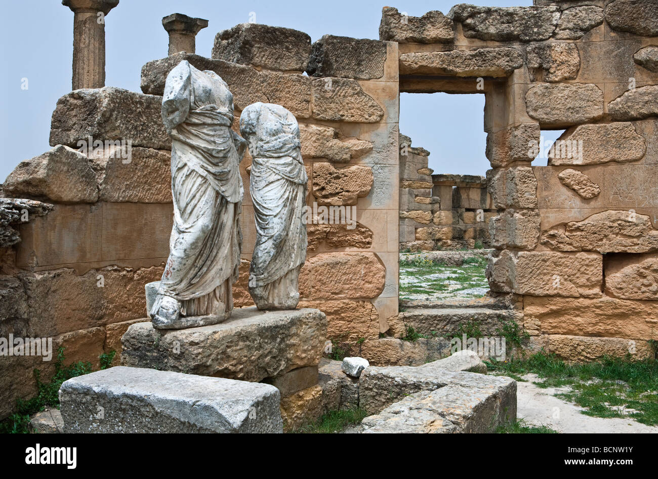 Libya archaeological site of Cyrene the Demetre temple Stock Photo - Alamy