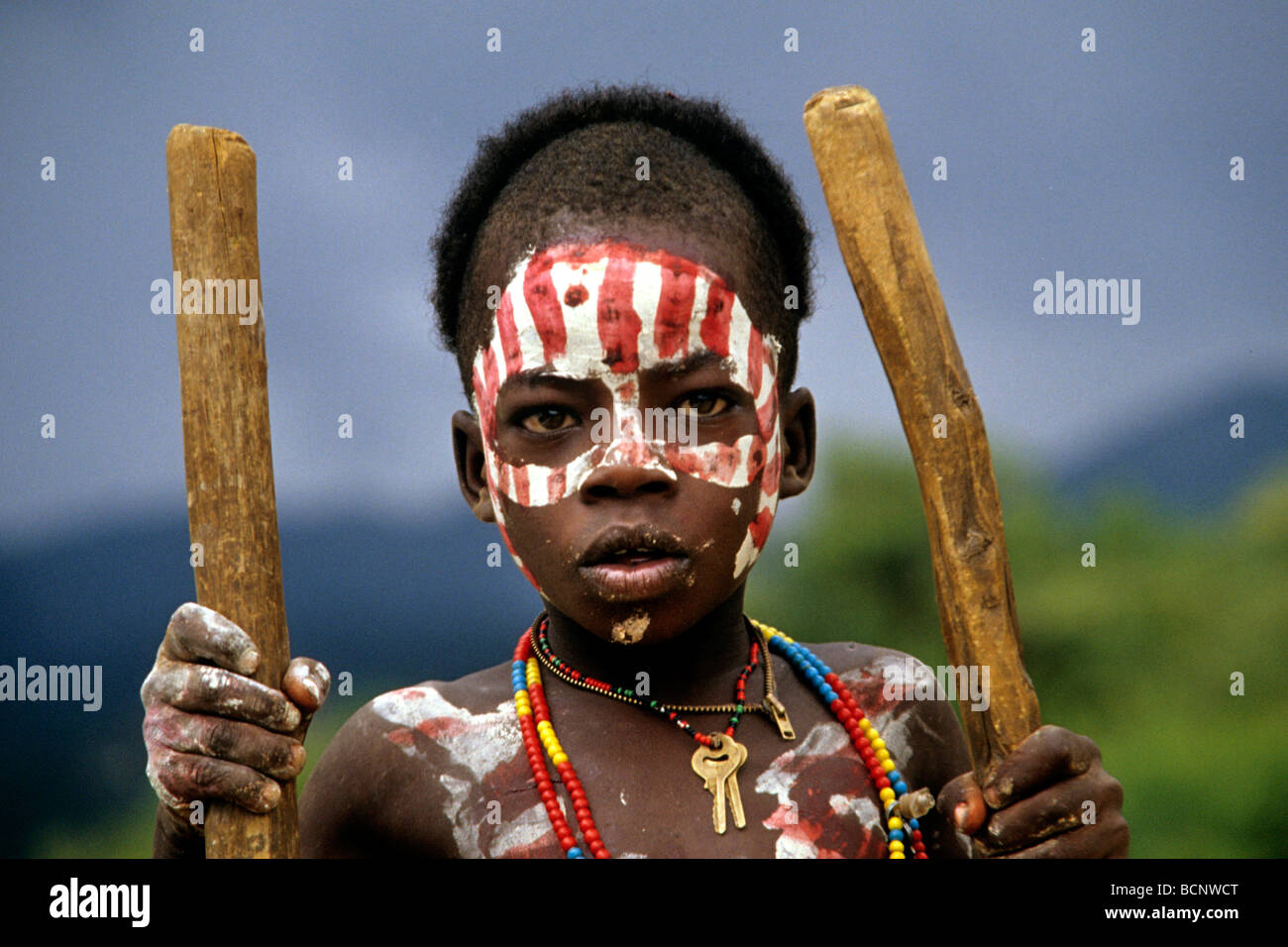 ethiopia omo valley banna tribe Stock Photo - Alamy
