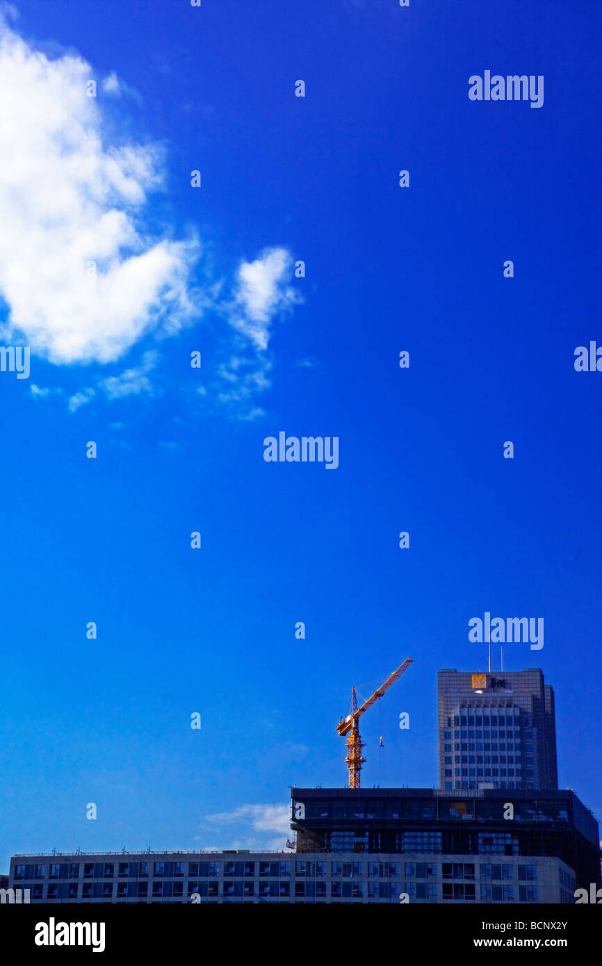 Modern office building under construction, Beijing, China Stock Photo ...
