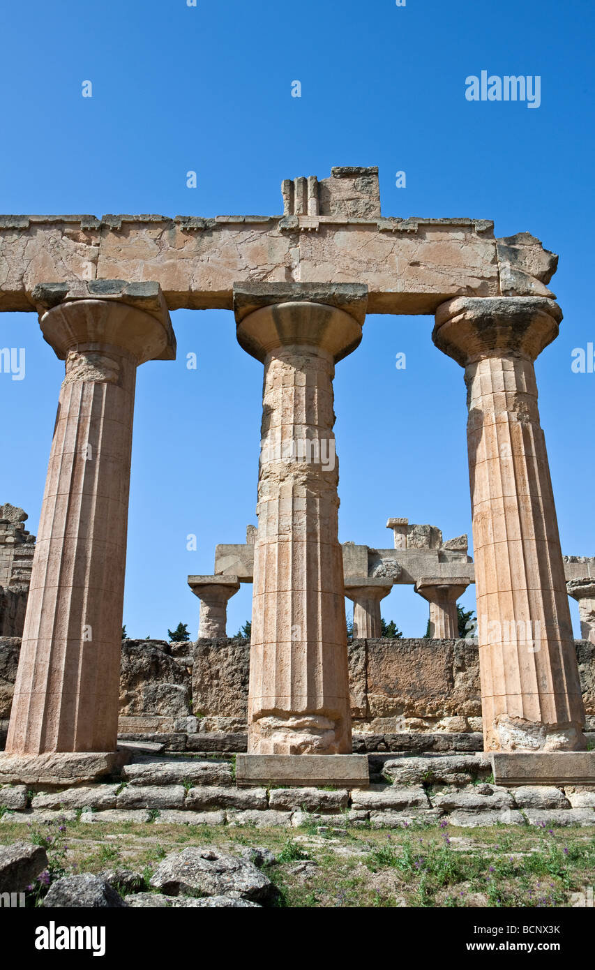 Libya archaeological site of Cyrene the Zeus temple Stock Photo - Alamy
