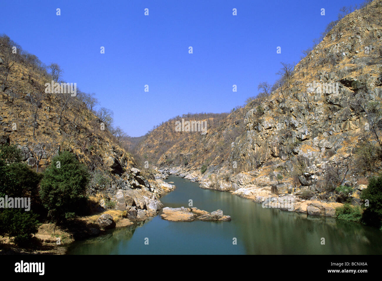 zimbabwe Landscape near Hwange Stock Photo - Alamy