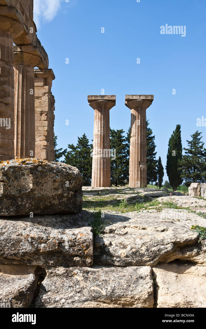 Libya archaeological site of Cyrene the Zeus temple Stock Photo - Alamy