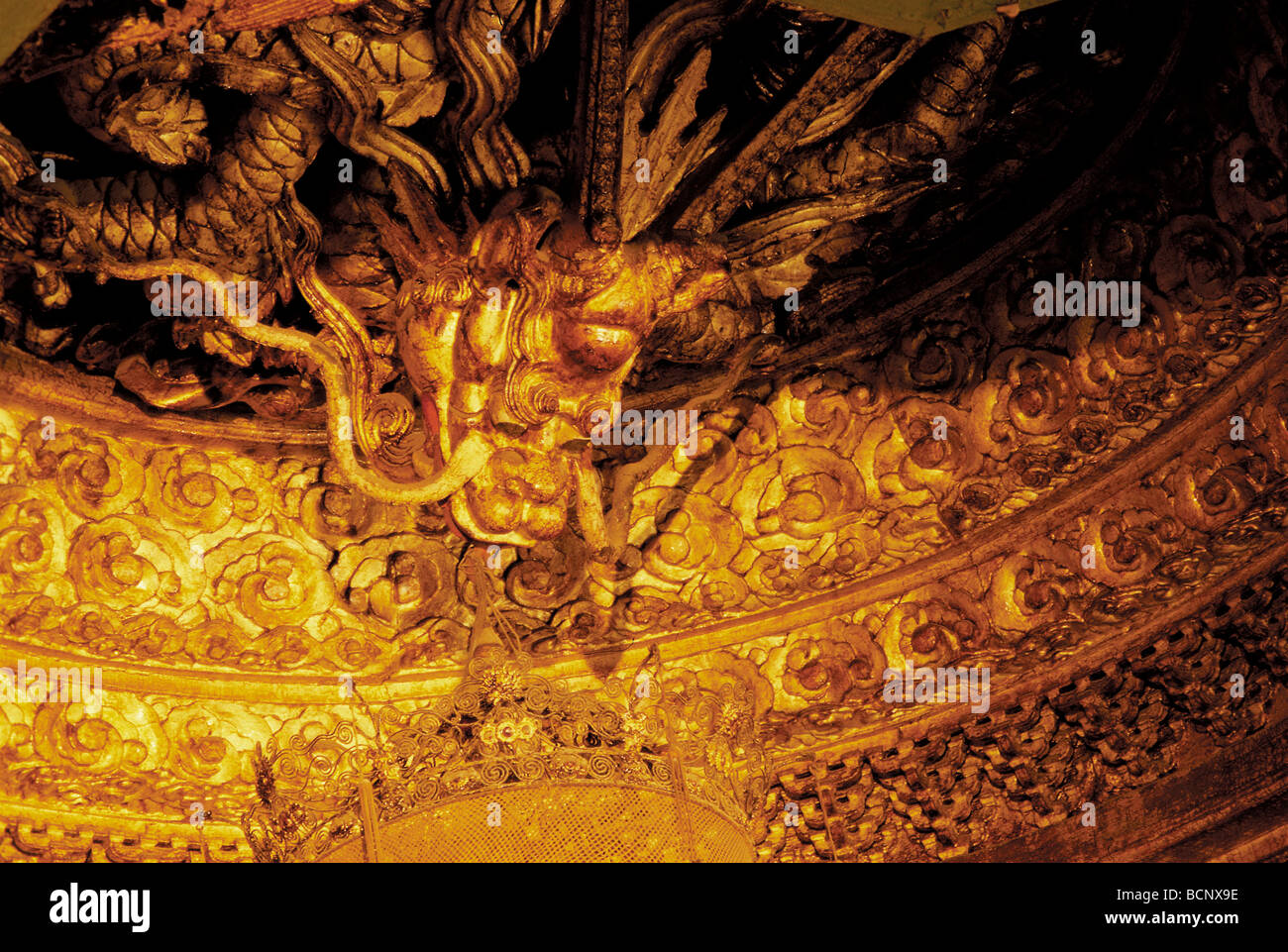 Caisson Ceiling in the Hall of Mental Cultivation in the Forbidden City ...