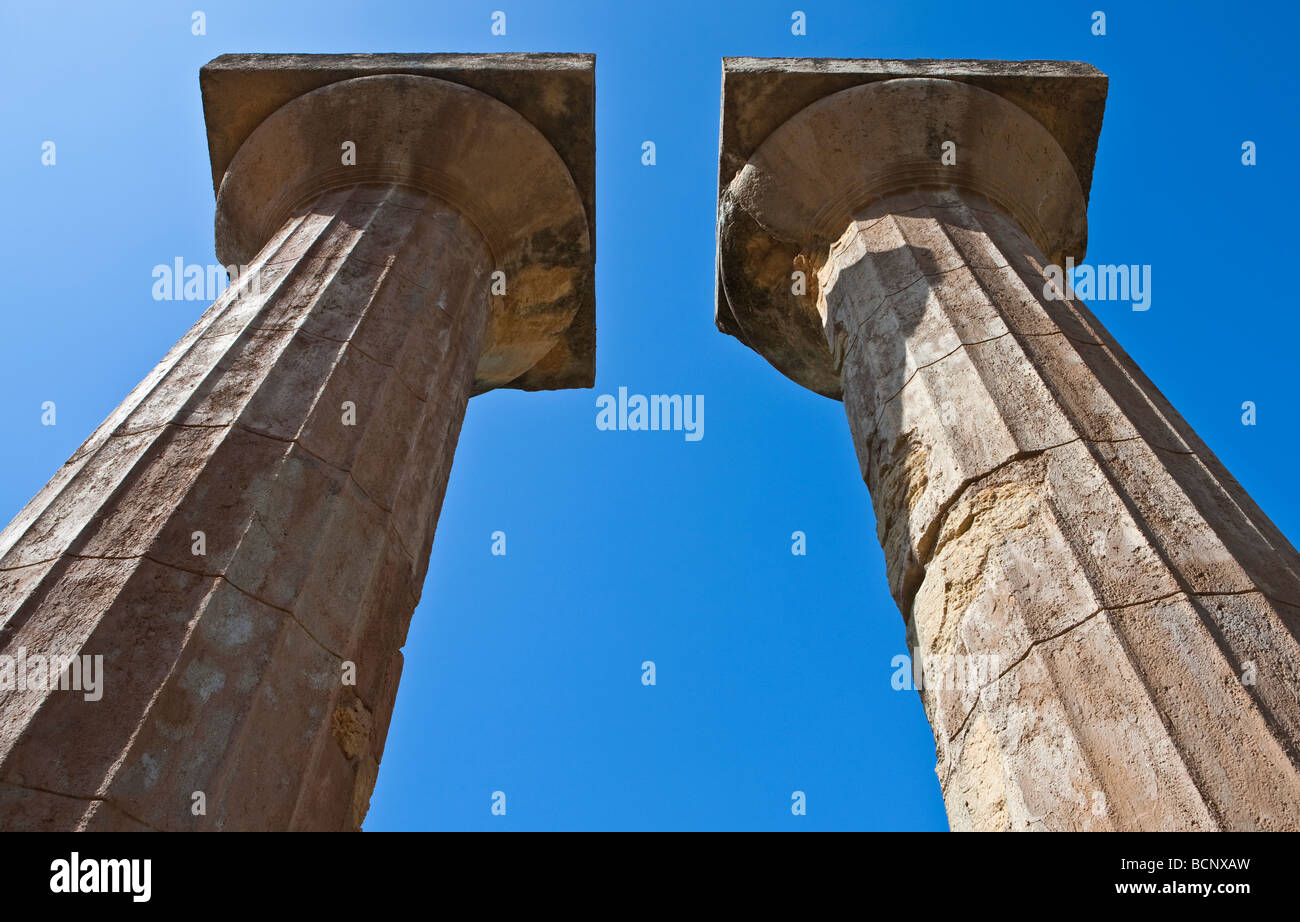 Libya archaeological site of Cyrene the Zeus temple Stock Photo - Alamy