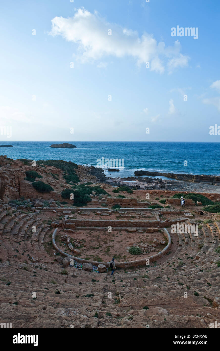 Libya archaeological site of Apollonia the Greek theatre Stock Photo ...