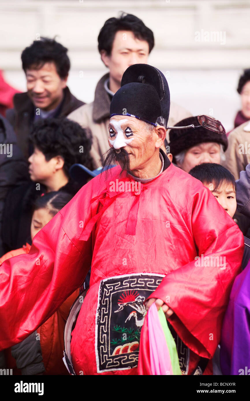 County magistrate role in folk opera performance, Gulou Street ...