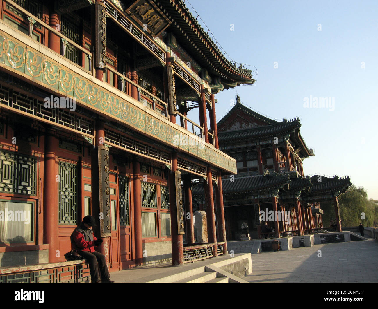 Jingming Building in the Summer Palace, Beijing, China Stock Photo - Alamy