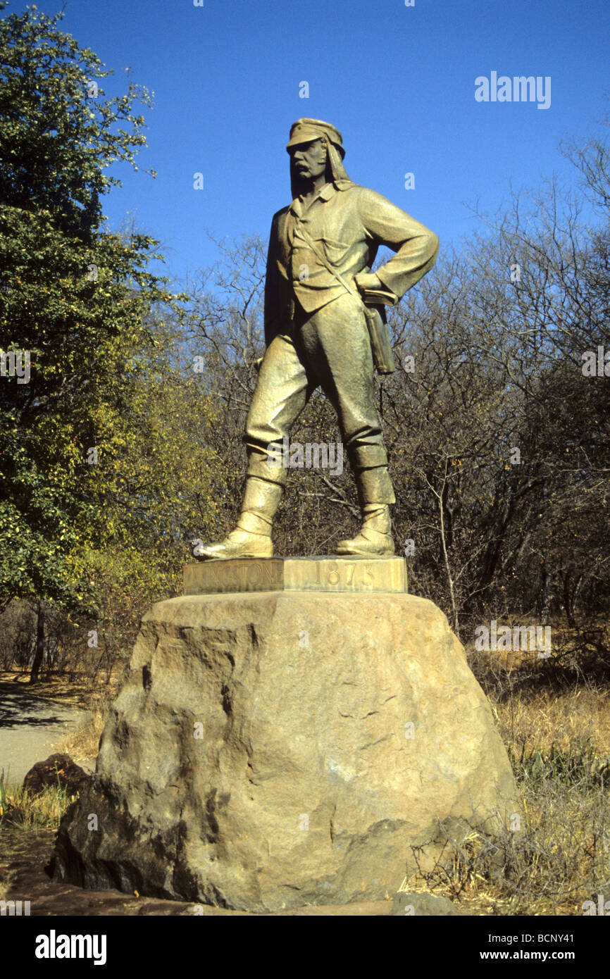 zimbabwe livingstone s statue Stock Photo - Alamy