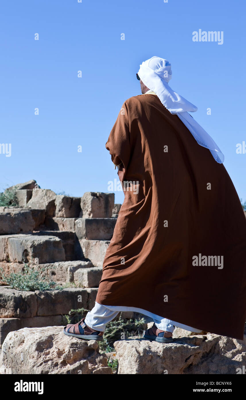 Libya a Libyan man in the archaeologica site of Tocra Stock Photo - Alamy