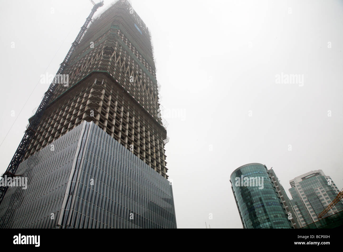 The third stage of China World Trade Center is under construction ...