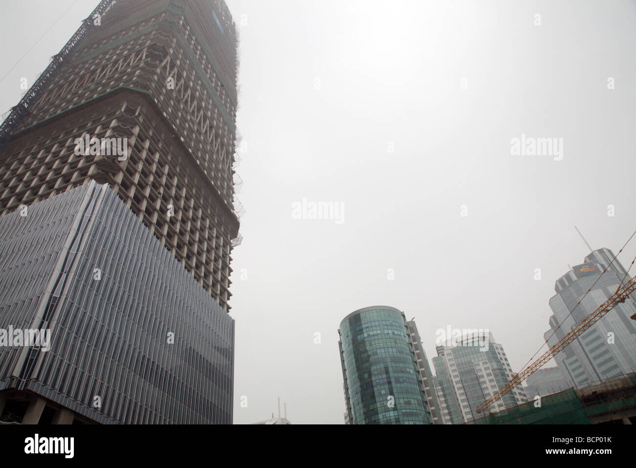 The third stage of China World Trade Center is under construction ...