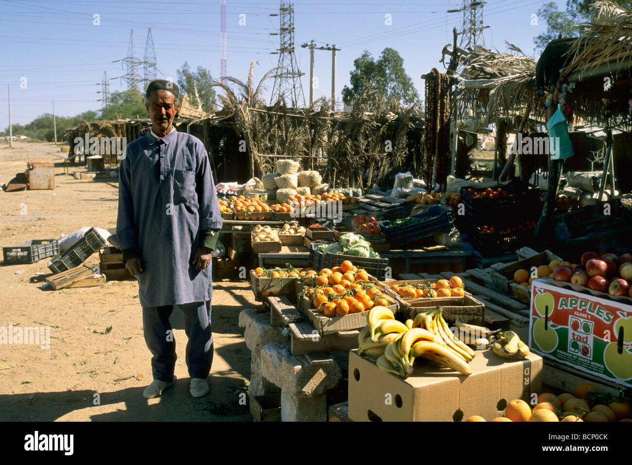 libya fruits market brak Stock Photo - Alamy