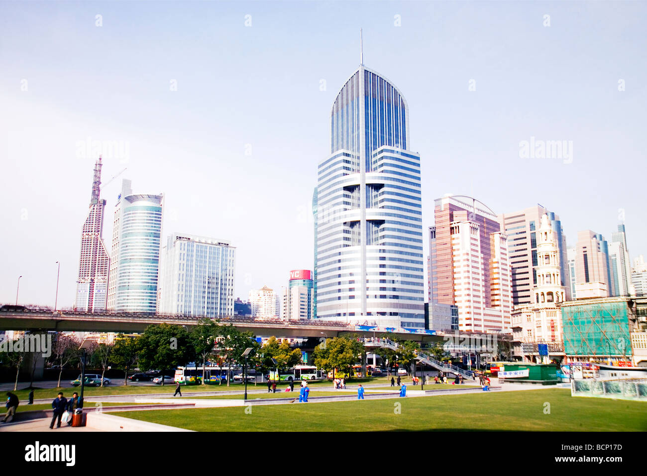 Modern high-rise office buildings, Shanghai, China Stock Photo - Alamy