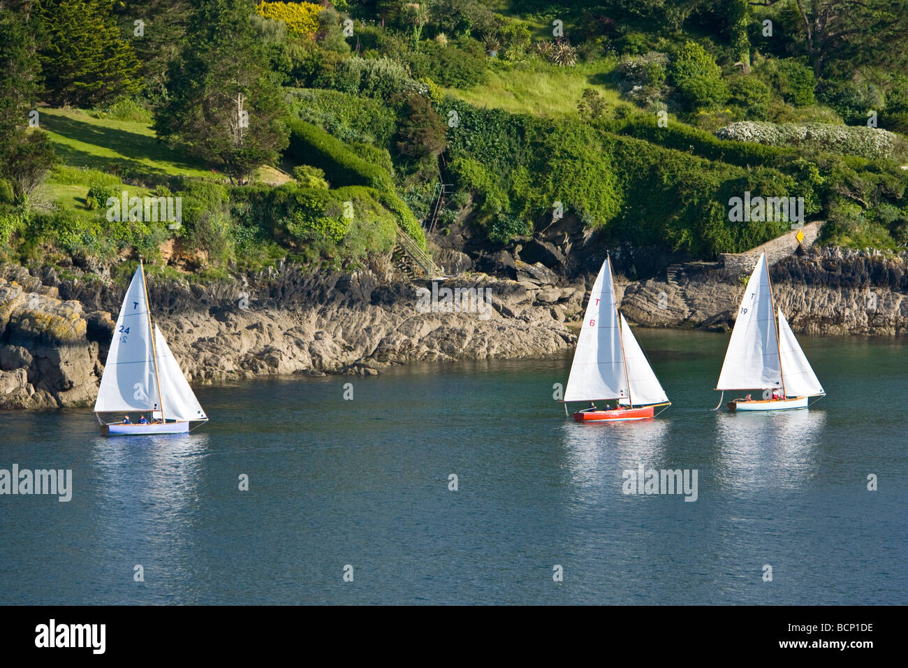 Boat in fowey harbour cornwall hi-res stock photography and images - Alamy