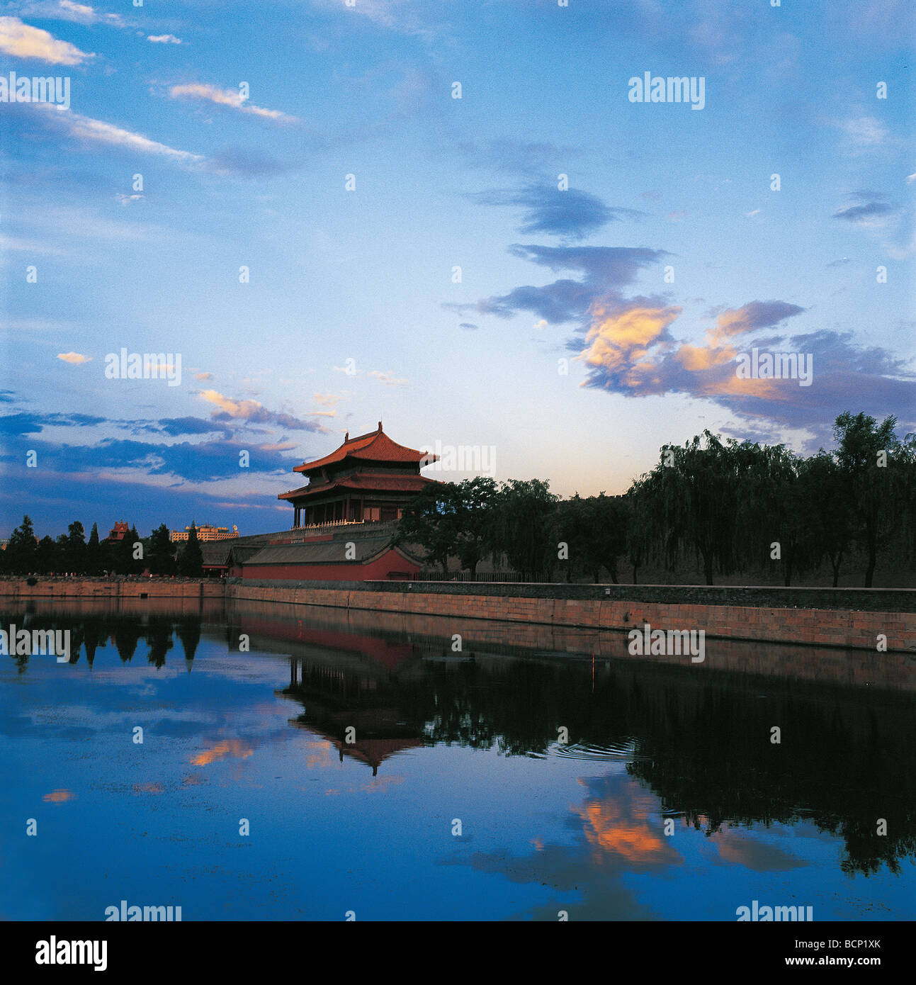 Gate of Divine Prowess and Palace Moat of Forbidden City, Beijing ...