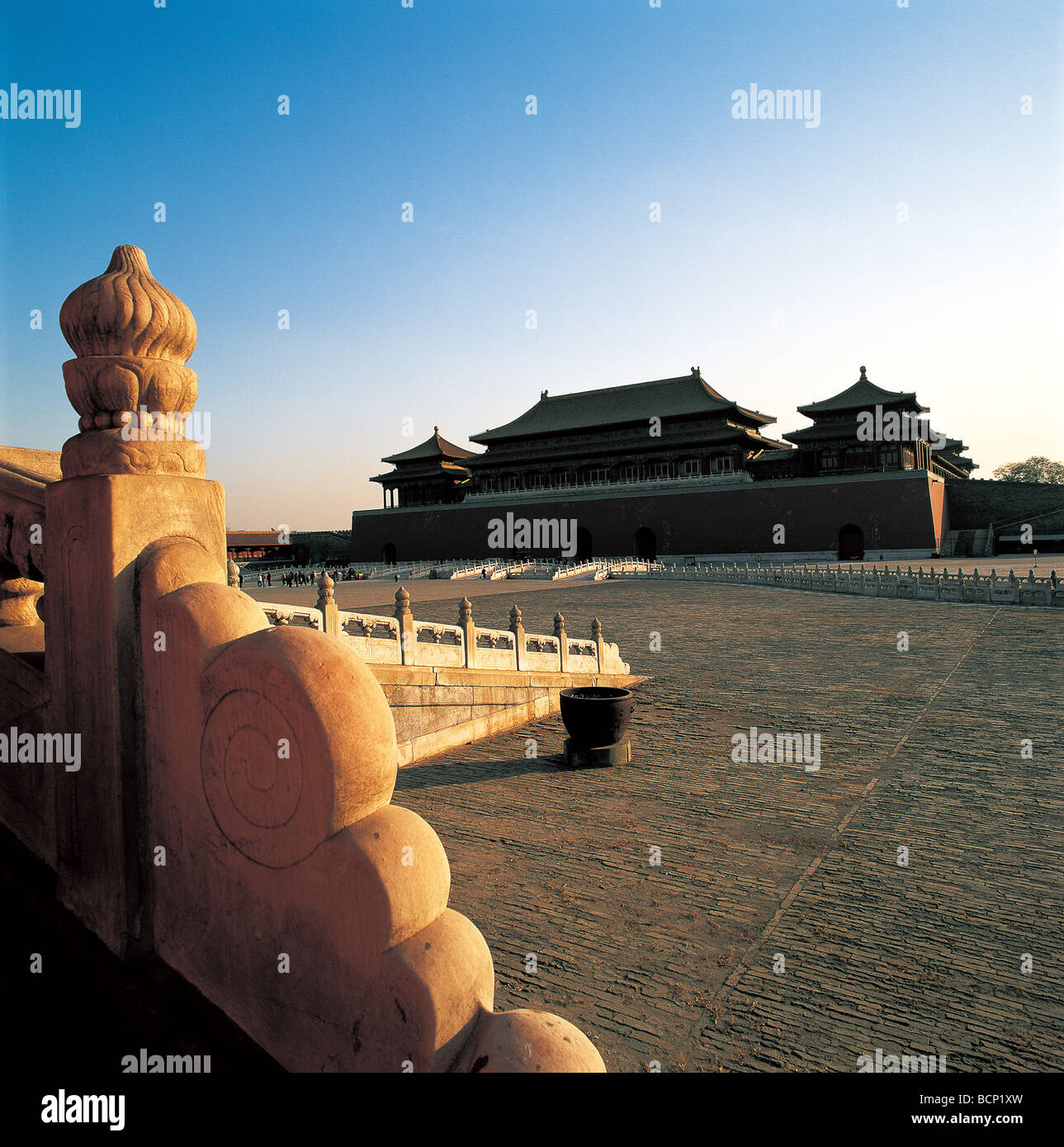 Meridian Gate in the Forbidden City, Beijing, China Stock Photo - Alamy