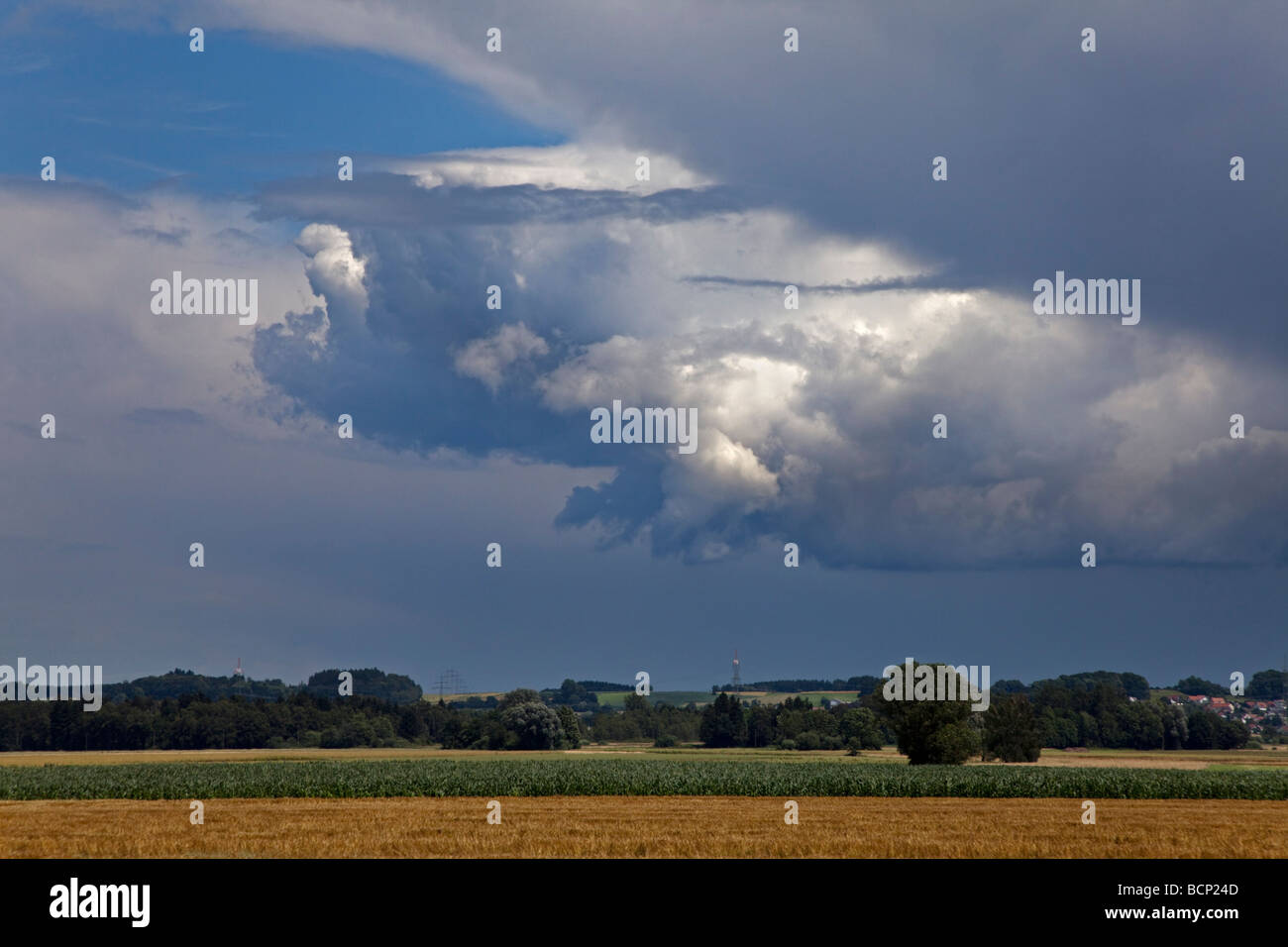 Storm Cloud over Southern Germany Stock Photo - Alamy