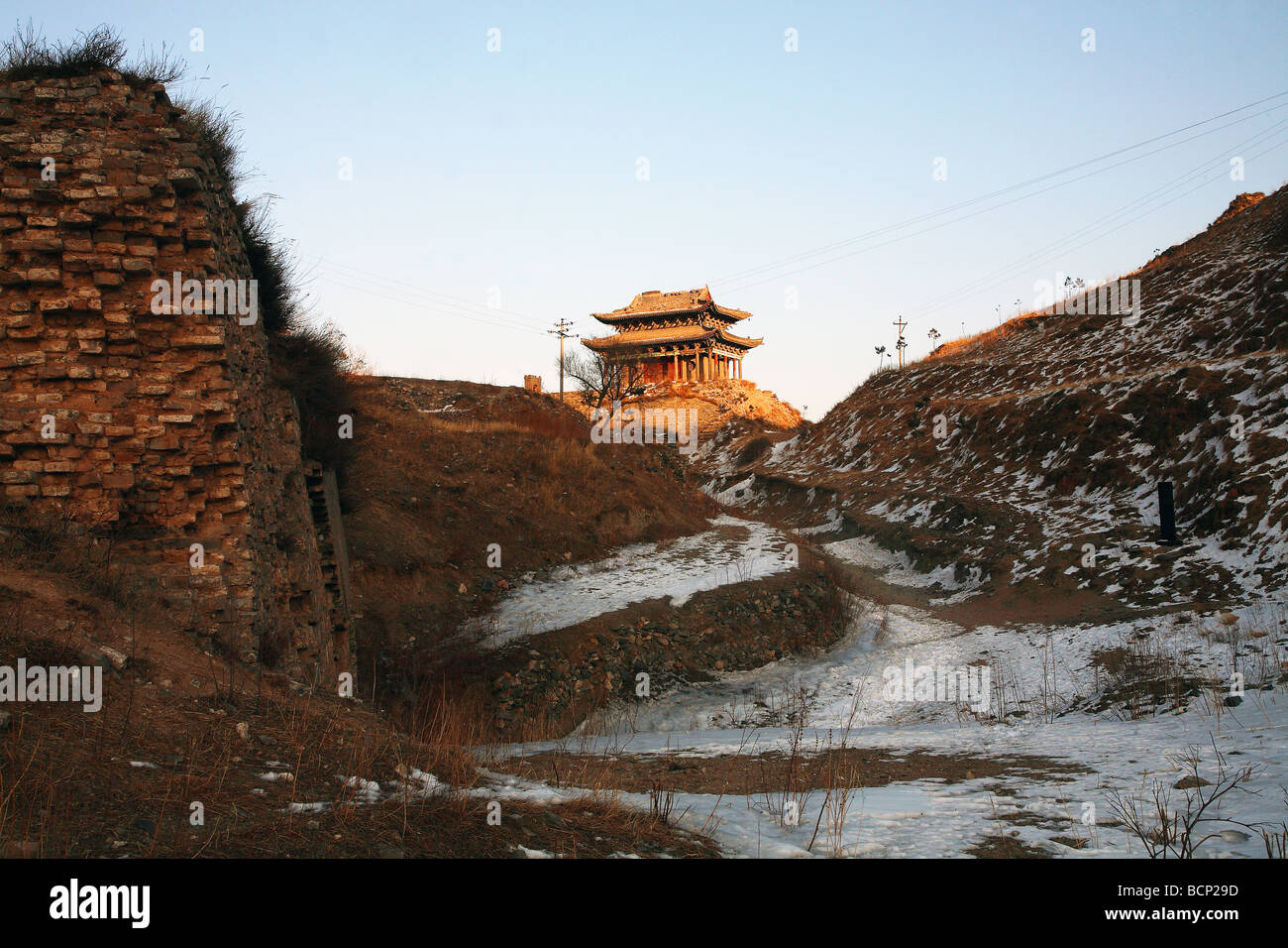 Yanmen Pass, Hengshan Mountain range, Dai County, Shanxi Province ...