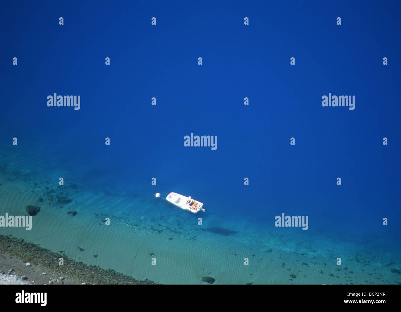 A boat floating on the sea Stock Photo - Alamy