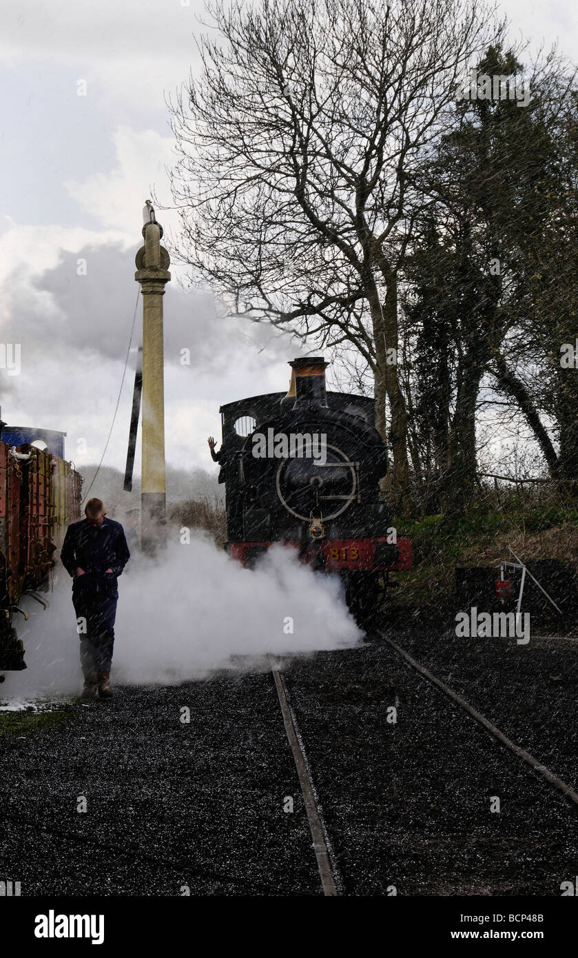 Steam train snow hi-res stock photography and images - Alamy