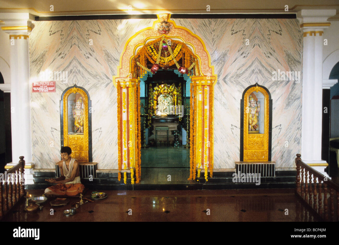 Interior of Maruti Temple dedicated to Hindu God Hanuman Monkey God ...