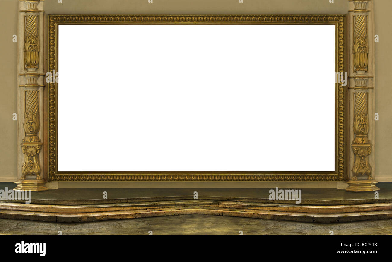 Golden frame hi-res stock photography and images - Alamy