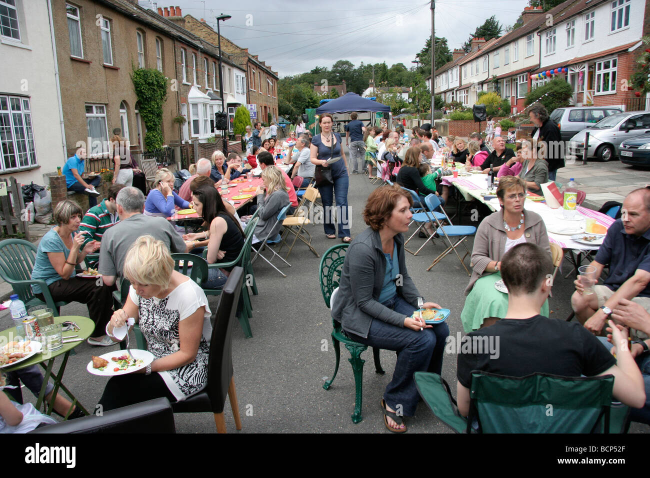 The Eden project Big Lunch Stock Photo - Alamy