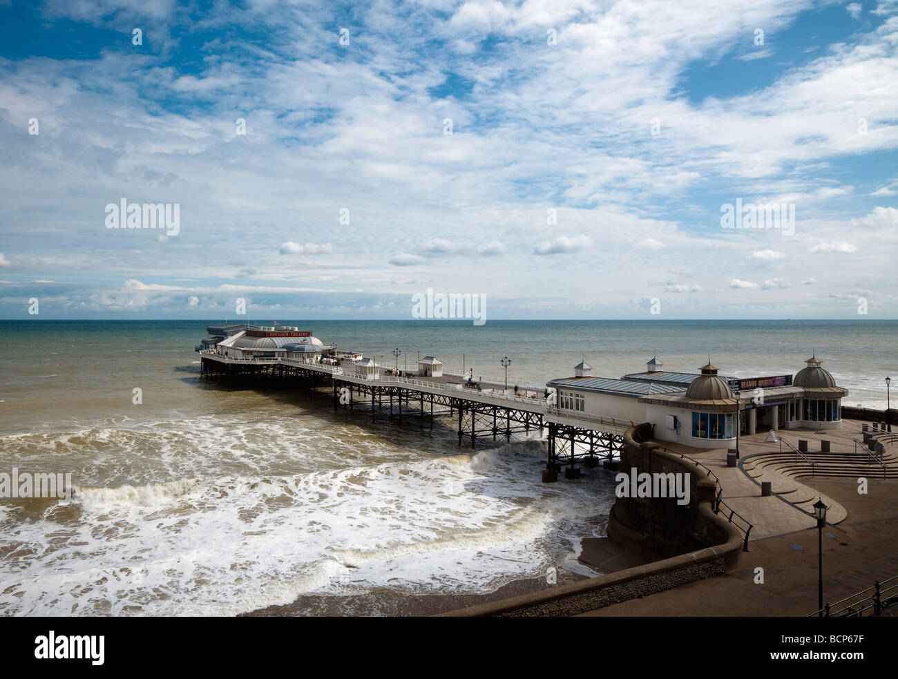 a side view of Cromer pier Norfolk Stock Photo - Alamy