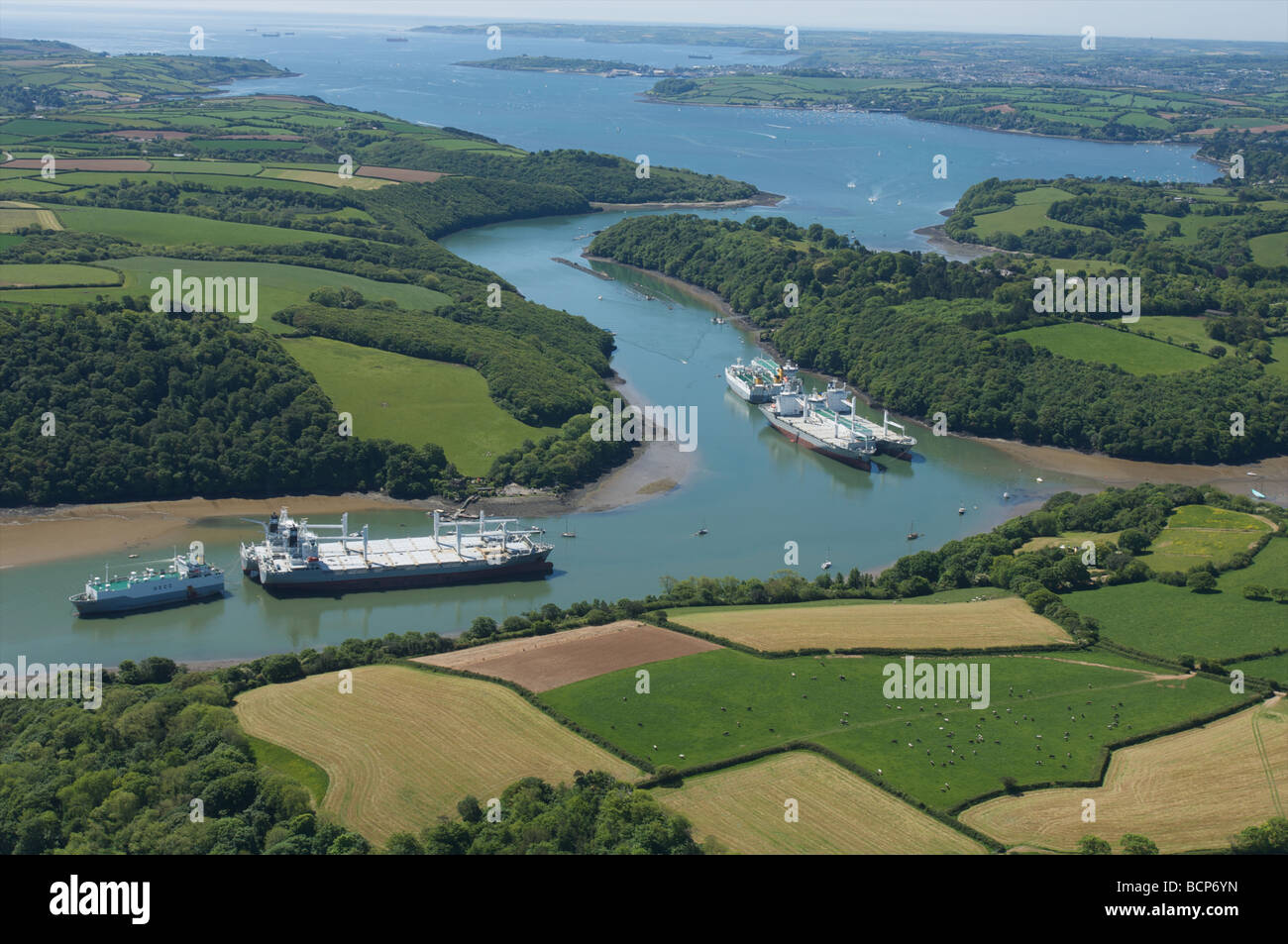 The River fal Cornwall UK Stock Photo - Alamy