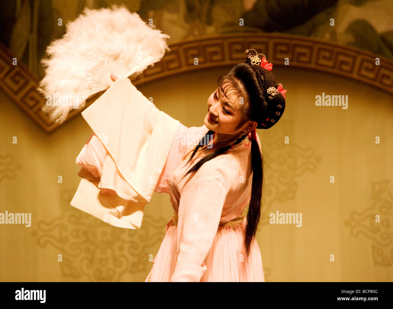 Huangmei opera actress performing, Anhui Province, China Stock Photo ...