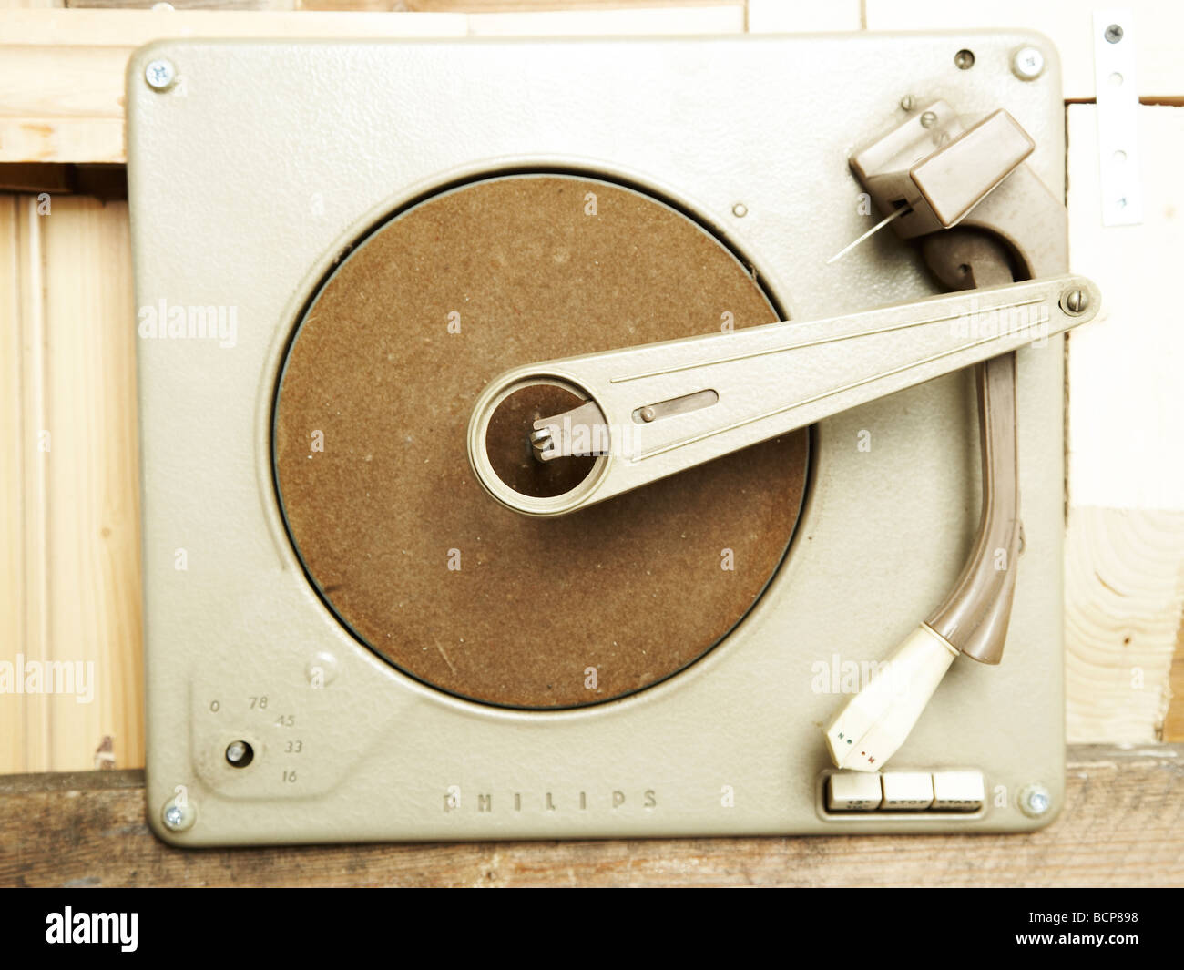 Record turntable, 80's Stock Photo - Alamy