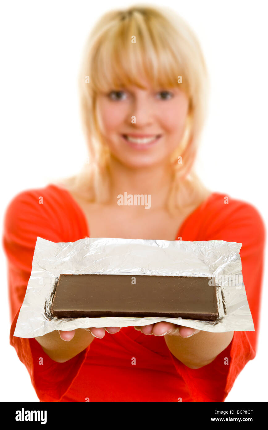 woman with a sweet tooth Stock Photo - Alamy