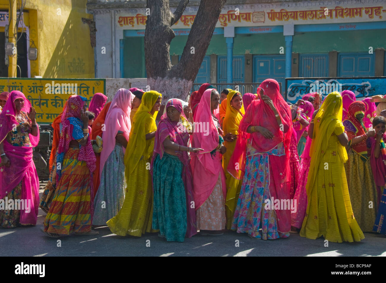 Indian Wedding Procession, Bride and Groom,Indian Women Dressed in ...